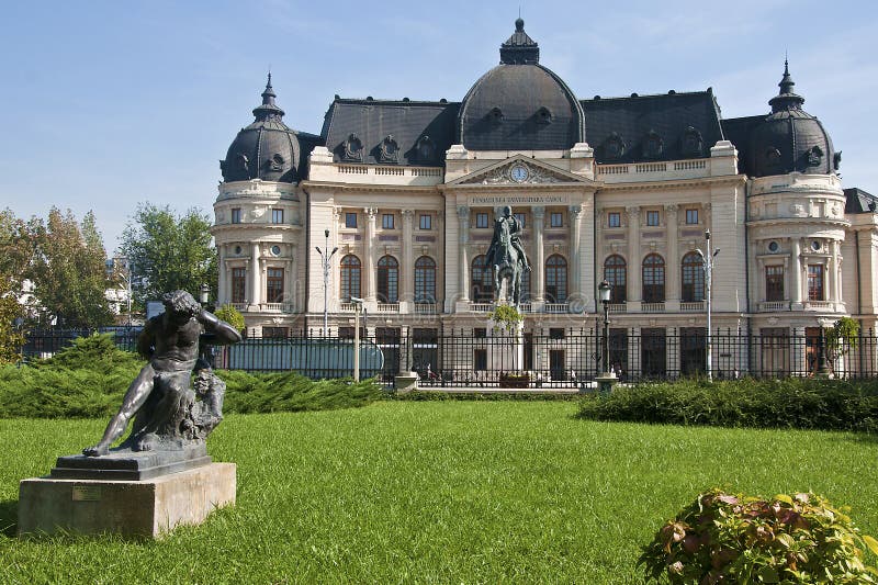 Het centrum van Boekarest stock afbeelding. Image of geschiedenis ...
