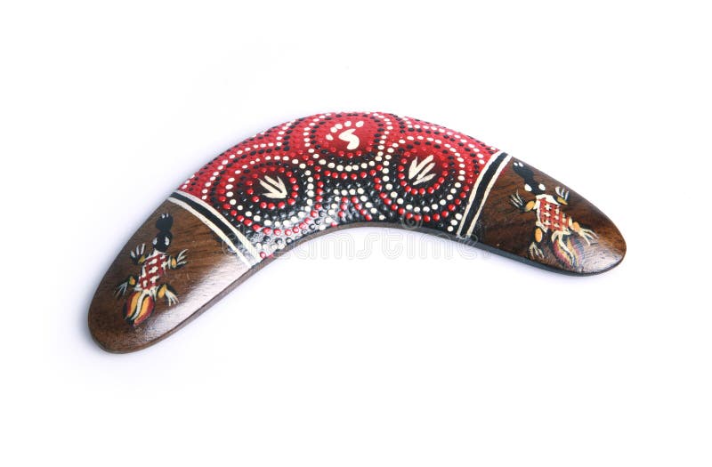 Boemerang (Australische Aboriginals) Stock Afbeelding - Image of ...