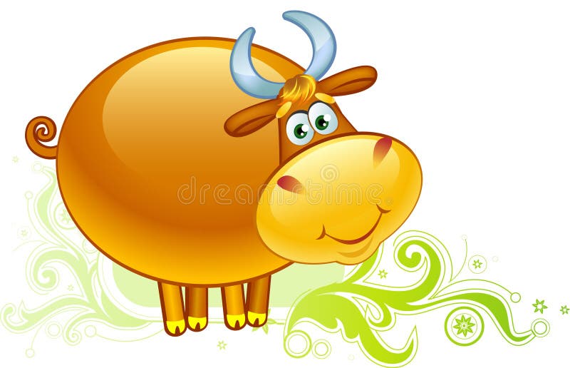 Boeuf de zone illustration de vecteur. Illustration du ferme - 7422033