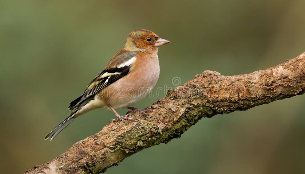 Bokfink (Fringilla Coelebs) Fotografering för Bildbyråer - Bild av ...