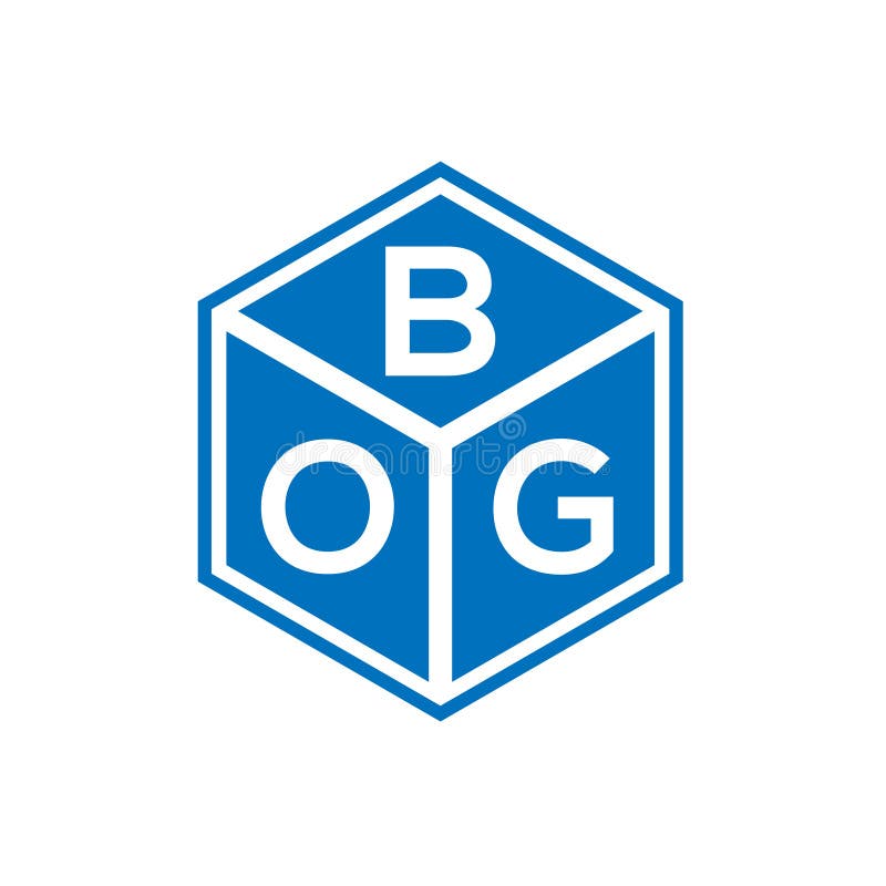 BOG Letter Logo Design on Black Background. BOG Creative Initials ...