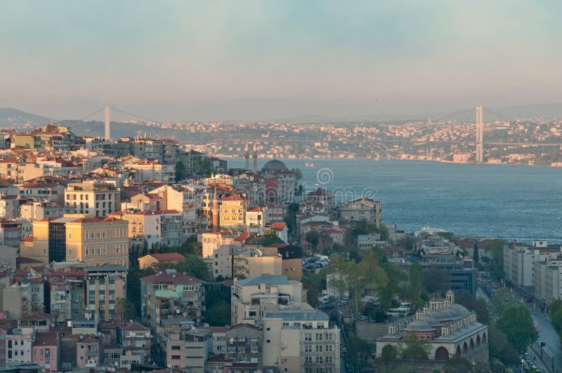 Bogazici (Bosphorus) Bridge Stock Photo - Image of minaret, bosphorus ...