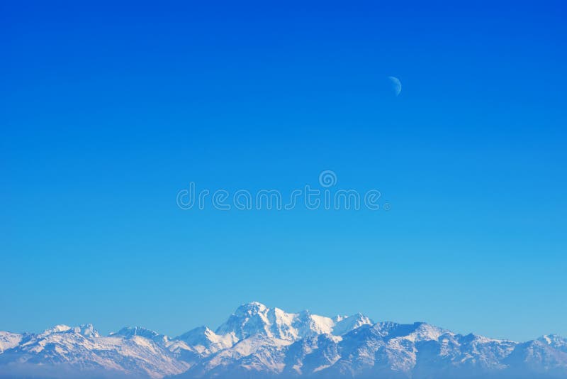 Bogda Peak of the Tianshan Mountains Stock Photo - Image of clouds ...
