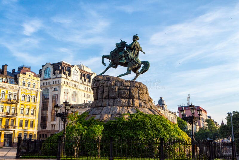 Bogdan Khmelnytsky stock photo. Image of iron, cities - 97969408