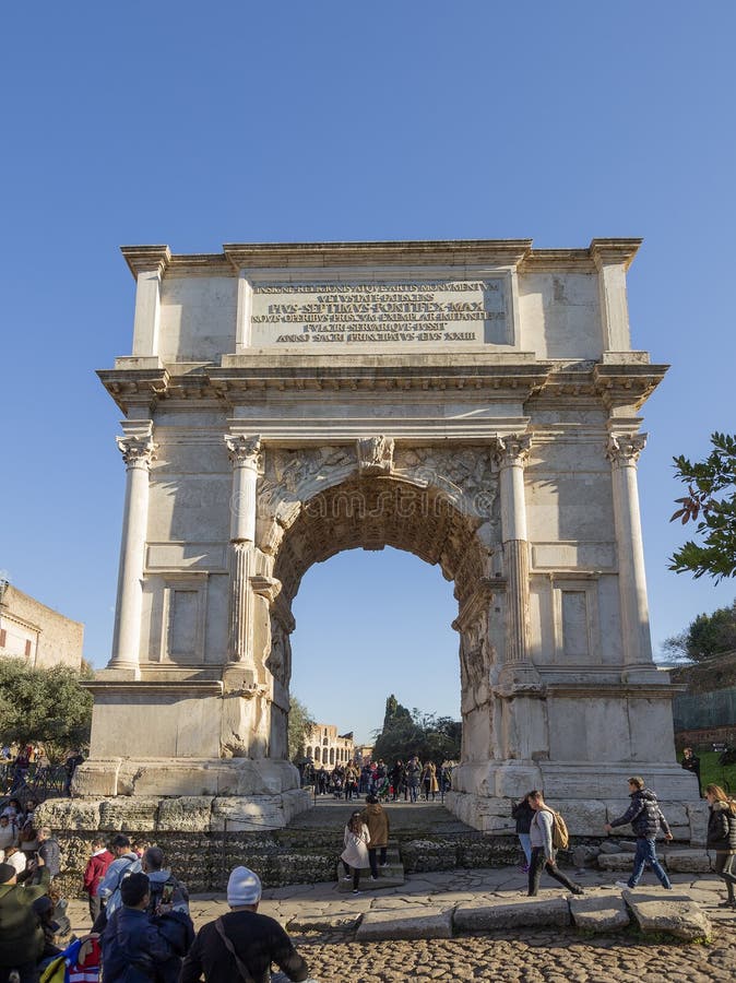 Der Titusbogen Ist Arc De Triomphe, Wenn Ein Einzelner Bogen, Auf Die ...