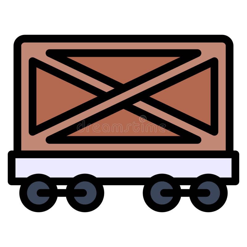 Bogie Container Icon, Transportation Related Vector Stock Vector ...