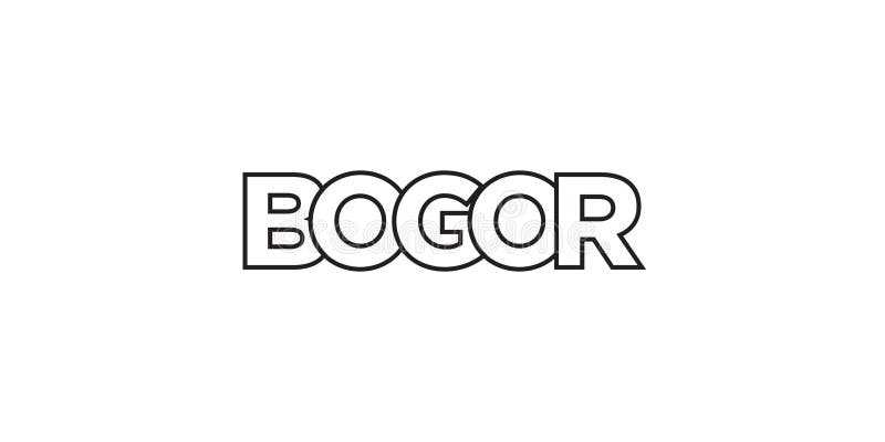 Bogor in the Indonesia Emblem. the Design Features a Geometric Style ...