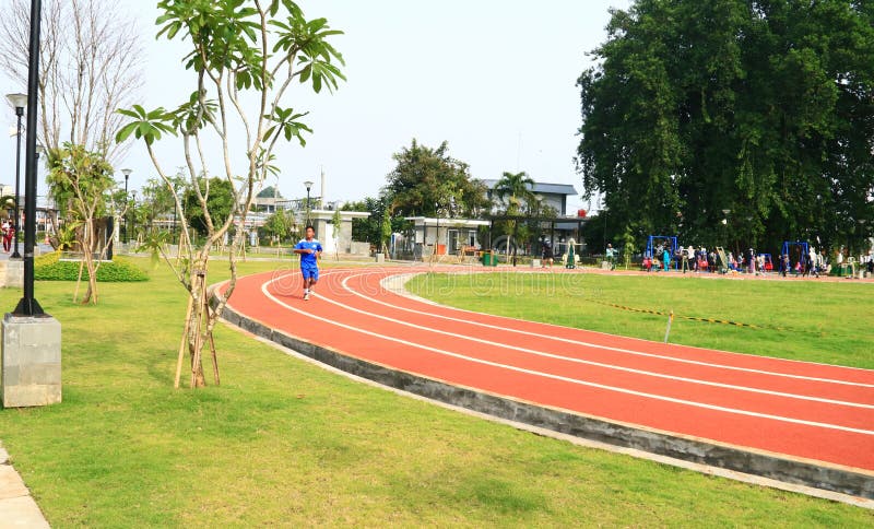 Running Track in Bogor editorial photography. Image of track - 243630727