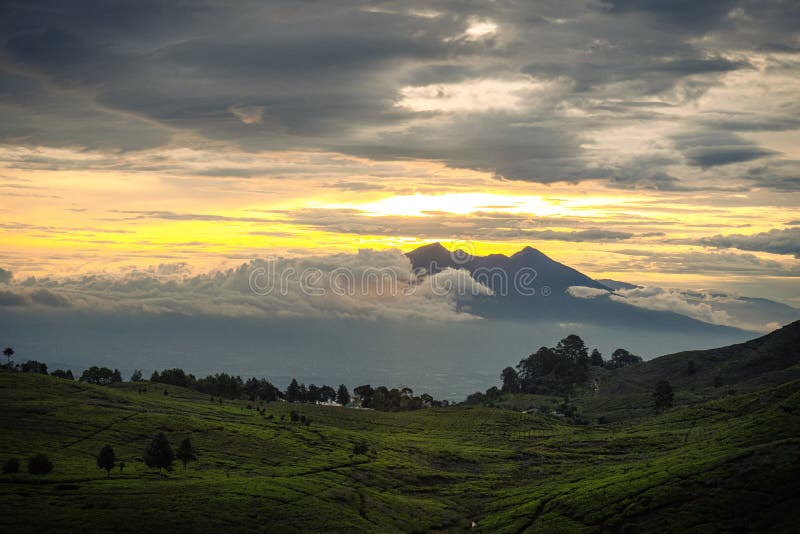 BOGOR WEST JAVA INDONESIA 22 OCTOBER 2020 Sunset Moment with Cloud at ...