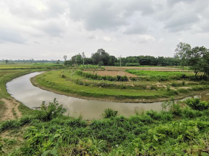Bogra Mastan Garh Karatoya River Stock Image - Image of waterway ...
