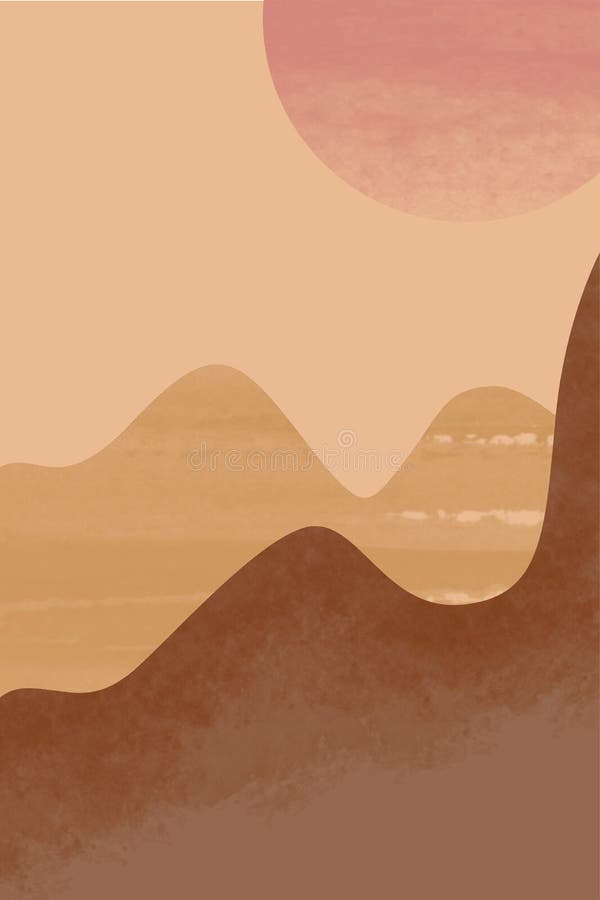 Bohemian Abstract Design for Wall Decoration Art. Boho Simple and ...