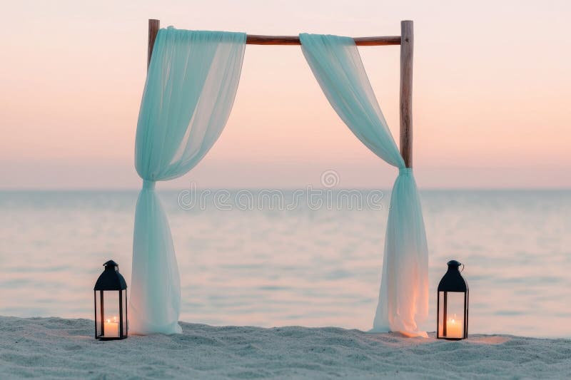 Bohemian Beach Wedding, Bohemian Wedding on a Sandy Beach at Sunset ...