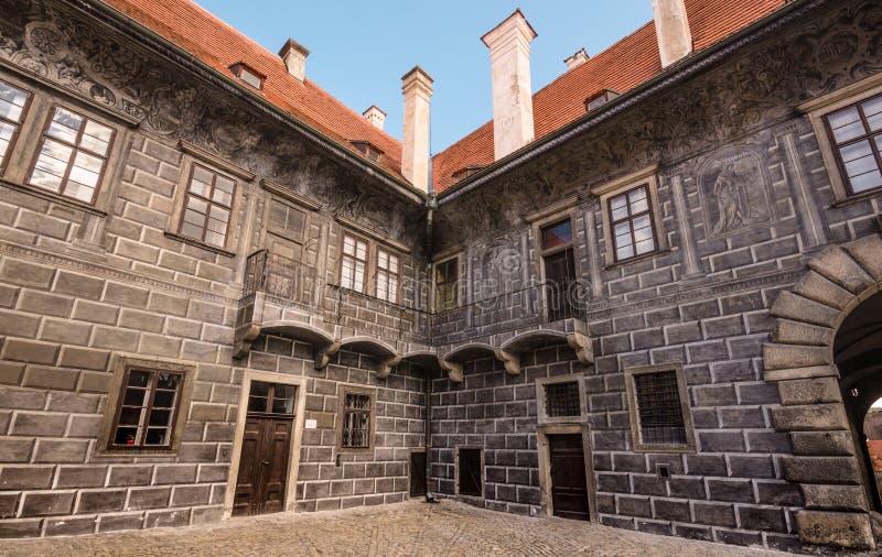 Bohemian Castle - Cesky Krumlov Stock Image - Image of oeil, european ...