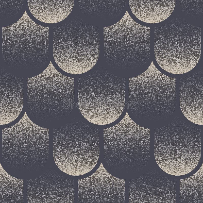 Bohemian Fashionable Scale Seamless Pattern Vector Dot Work Abstract ...