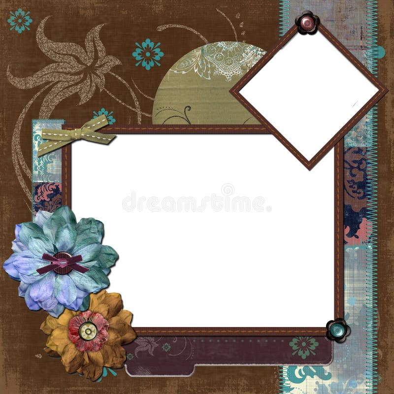 Bohemian Gypsy Floral Frame Stock Illustration - Illustration of grungy ...