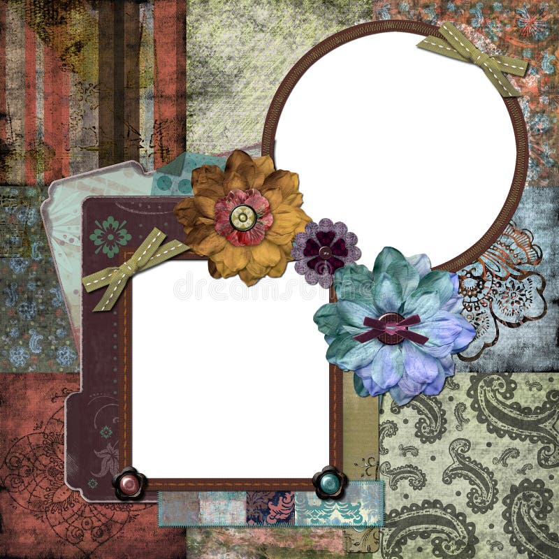 Bohemian Gypsy Floral Frame Stock Illustration - Illustration of funky ...