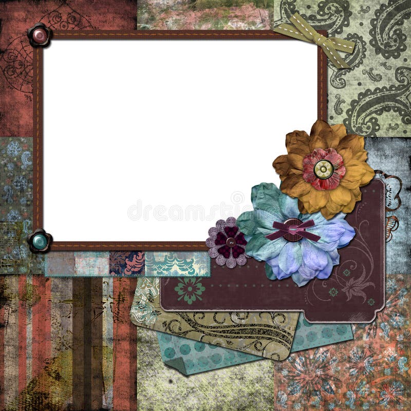 Bohemian Gypsy Floral Frame Stock Illustration - Illustration of ...