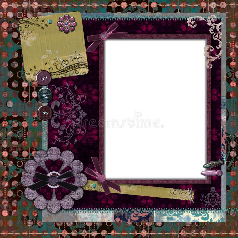 Bohemian Gypsy Floral Frame Stock Illustration - Illustration of ...