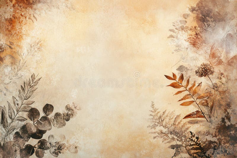 Bohemian-inspired Background with Warm Earth Tones and Organic Patterns ...