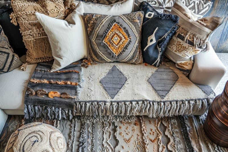 Bohemian-inspired Design with Intricate Patterns and Textures Stock ...