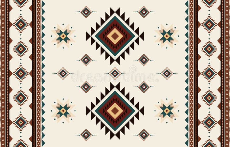 Bohemian Pattern,Vector Illustration of Geometric or Ethnic Seamless ...
