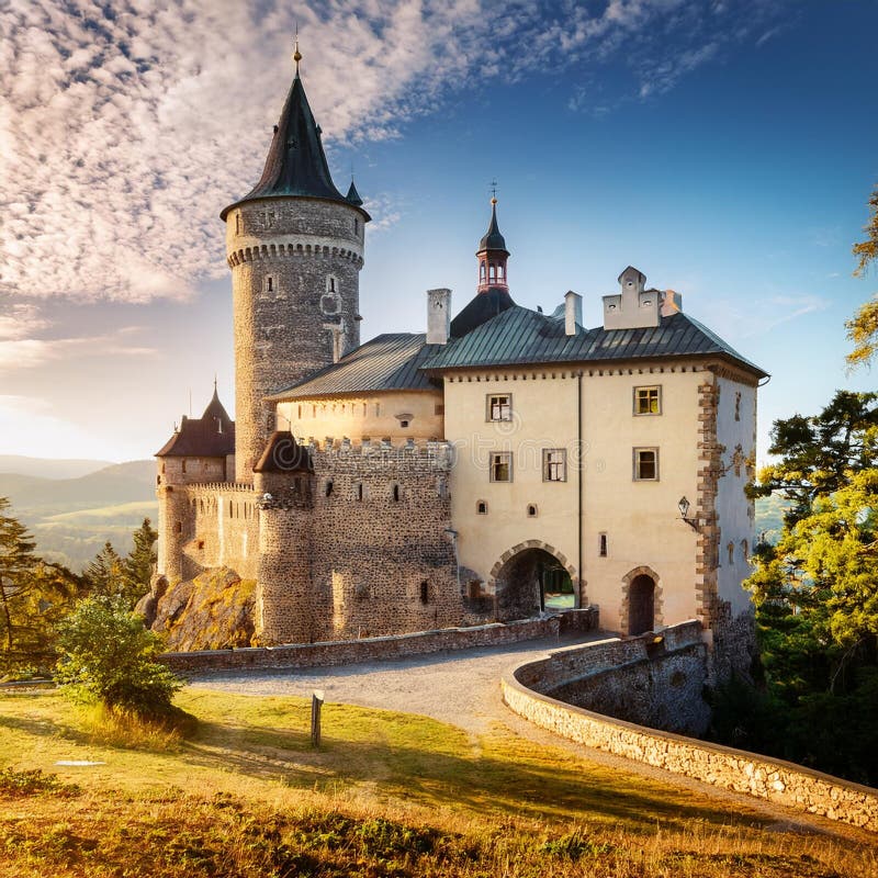 Bohemian Stone Castle, AI Generated Stock Illustration - Illustration ...