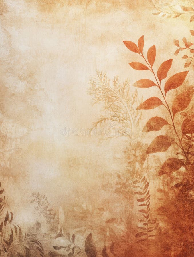 Bohemian Style Background with Warm Earth Tones and Delicate Organic ...