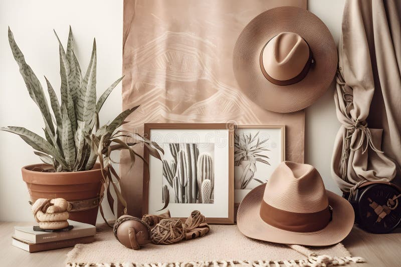 Bohemian Vibes Color Decoration Ai Generated Art Stock Photo - Image of ...