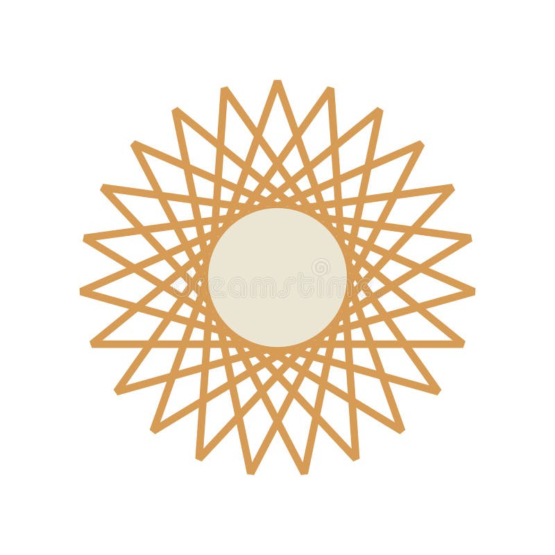 Bohemian Wall Decor Style, Flat Design Illustration, Abstract Star ...