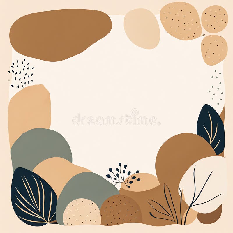 Boho Abstract Background, Boho Shapes, Aesthetic, Background Concept ...
