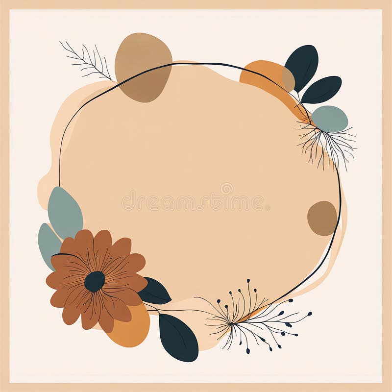 Boho Abstract Background, Boho Shapes, Aesthetic, Background Concept ...