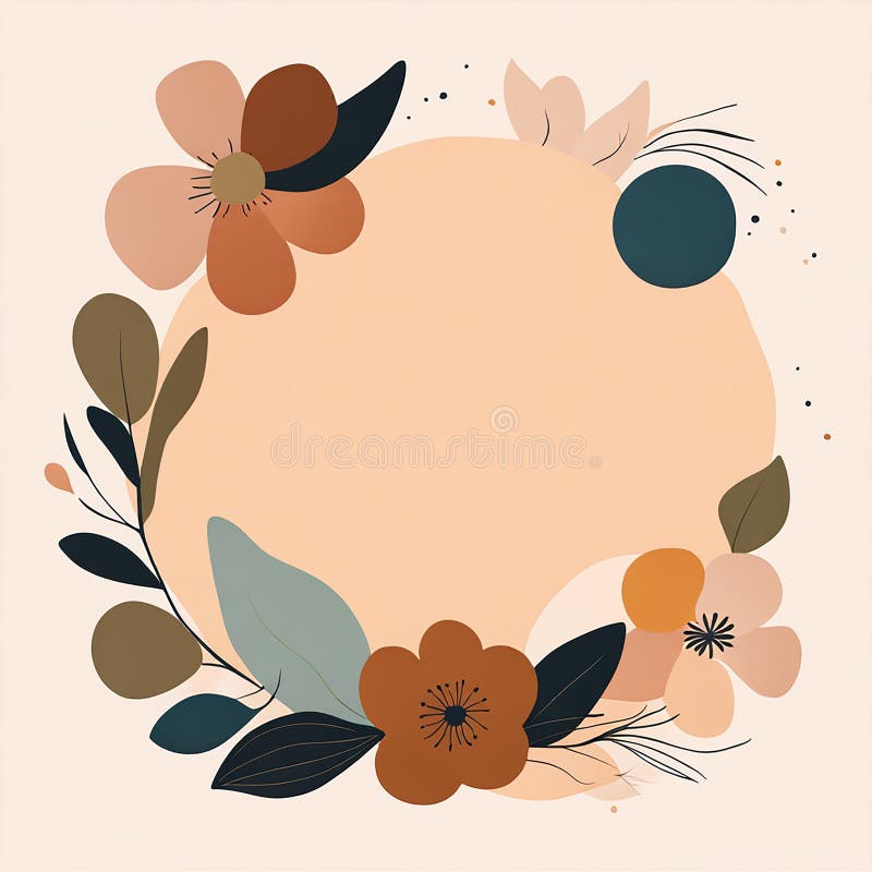 Boho Abstract Background, Boho Shapes, Aesthetic, Background Concept ...