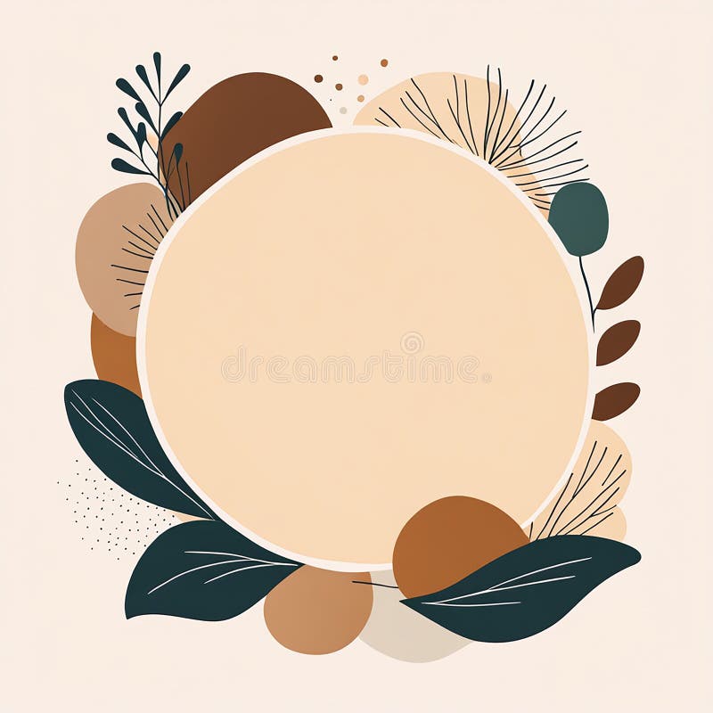 Boho Abstract Background, Boho Shapes, Aesthetic, Background Concept ...