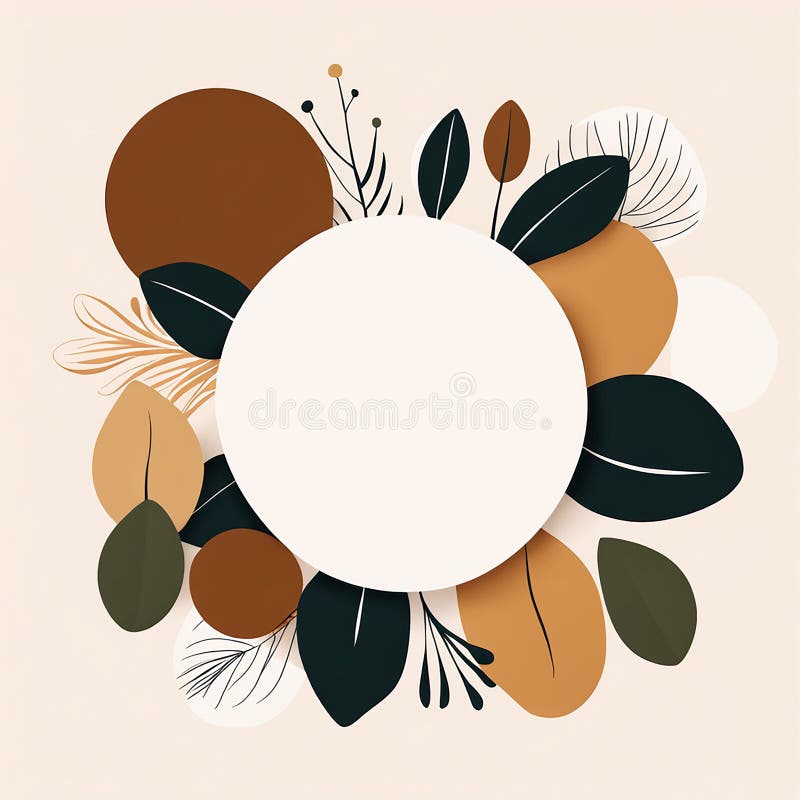 Boho Abstract Background, Boho Shapes, Aesthetic, Background Concept ...
