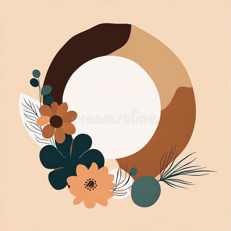 Boho Abstract Background, Boho Shapes, Aesthetic, Background Concept ...