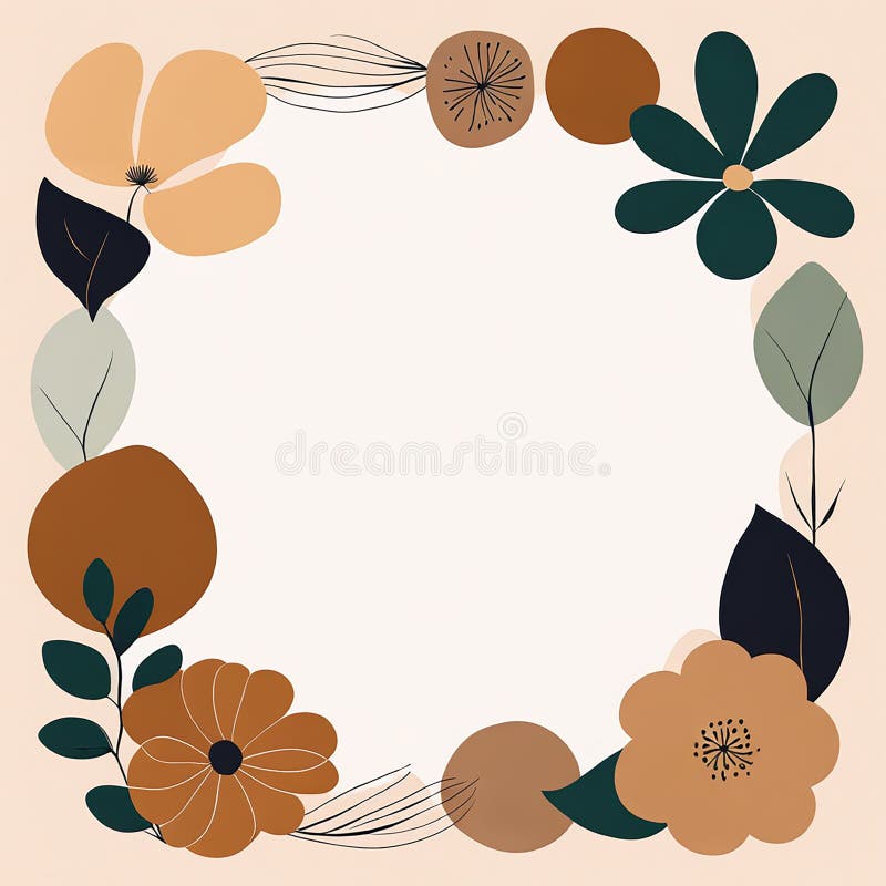 Boho Abstract Background, Boho Shapes, Aesthetic, Background Concept ...