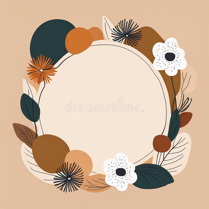 Boho Abstract Background, Boho Shapes, Aesthetic, Background Concept ...