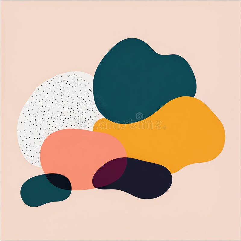 Boho Abstract Background, Boho Shapes, Aesthetic, Background Concept ...