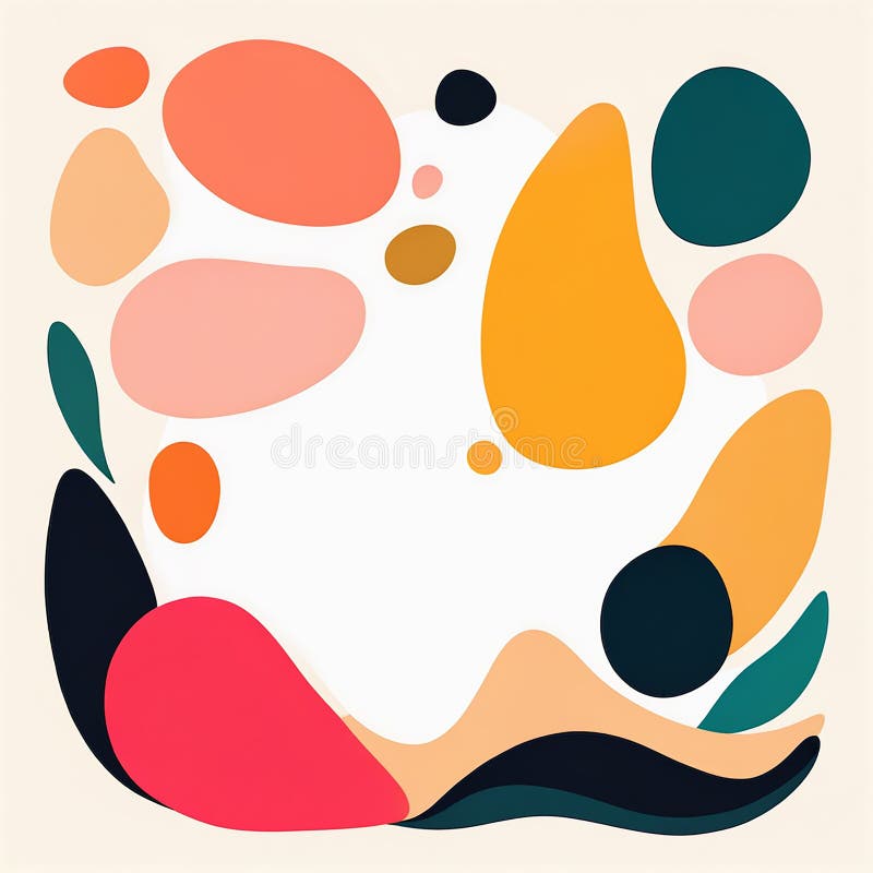 Boho Abstract Background, Boho Shapes, Aesthetic, Background Concept ...