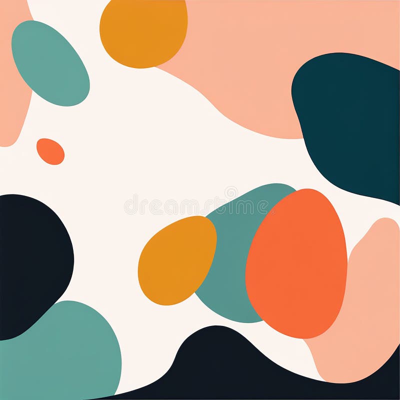 Boho Abstract Background, Boho Shapes, Aesthetic, Background Concept ...