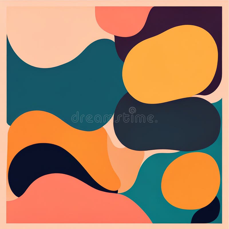 Boho Abstract Background, Boho Shapes, Aesthetic, Background Concept ...