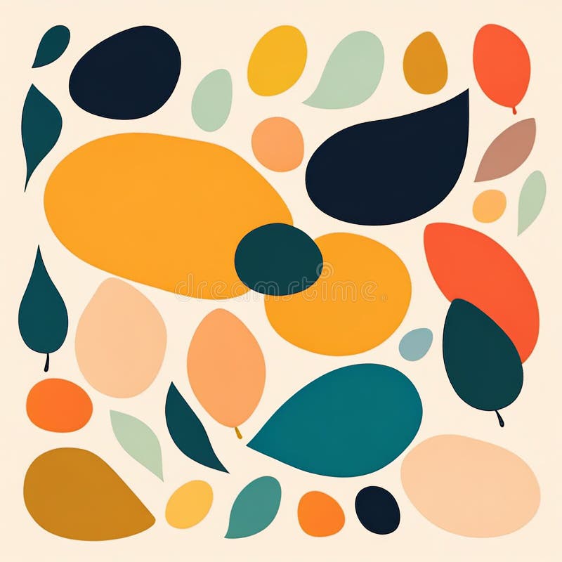 Boho Abstract Background, Boho Shapes, Aesthetic, Background Concept ...