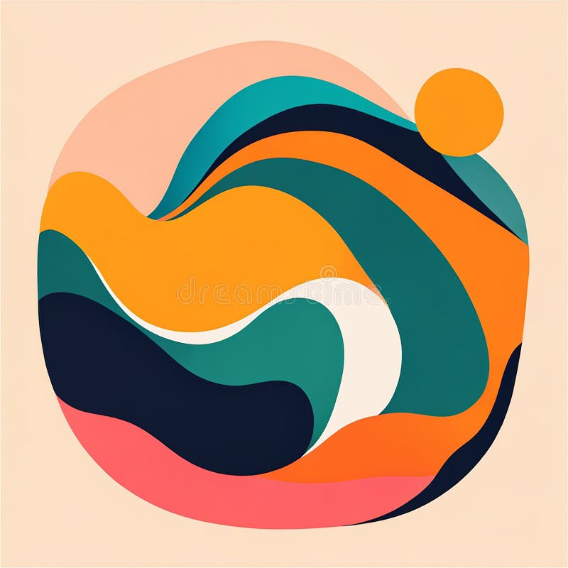 Boho Abstract Background, Boho Shapes, Aesthetic, Background Concept ...