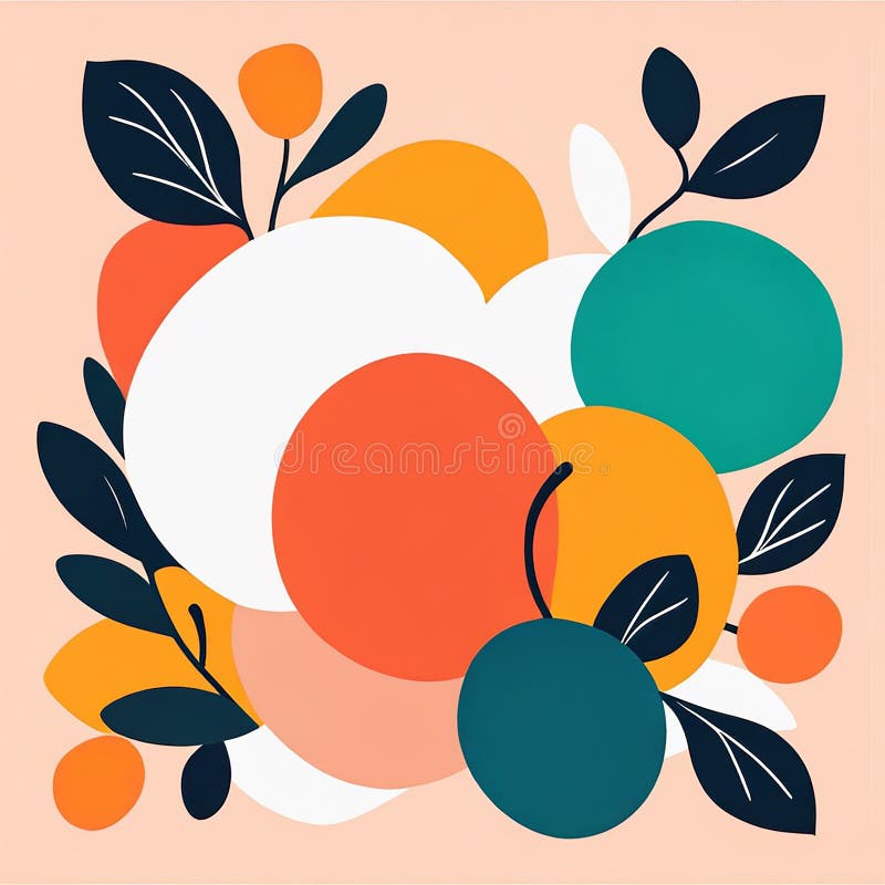 Boho Abstract Background, Boho Shapes, Aesthetic, Background Concept ...