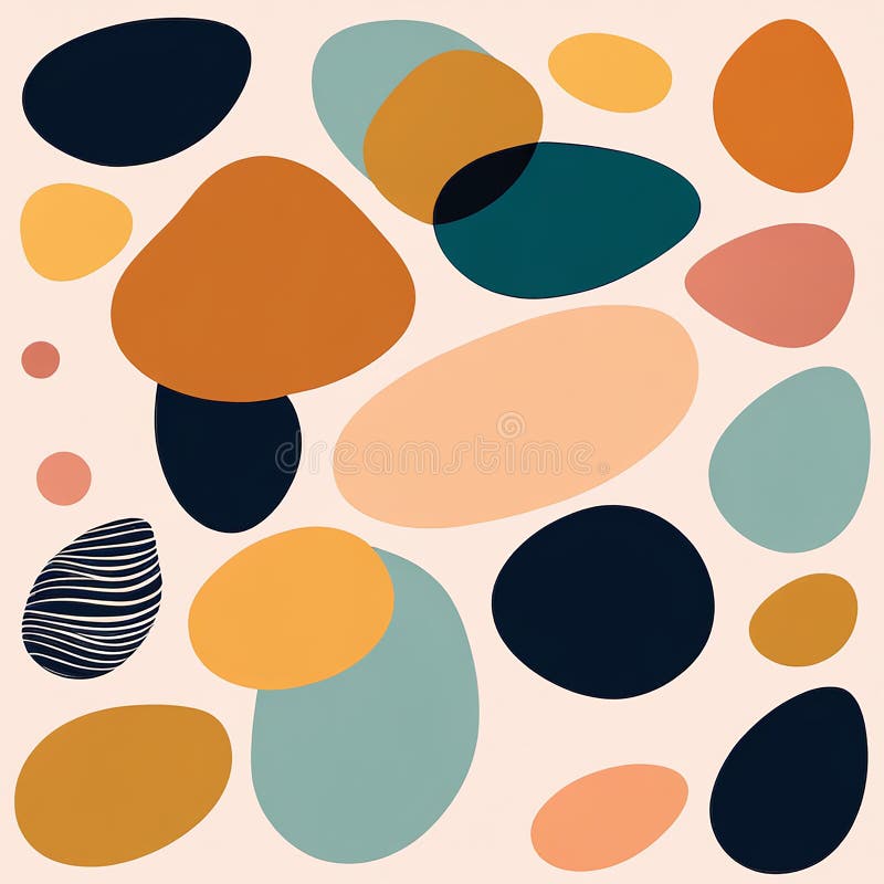 Boho Abstract Background, Boho Shapes, Aesthetic, Background Concept ...