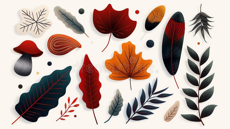 Boho Abstract Hand-drawn Vectors, Art Collection, Flat Design ...