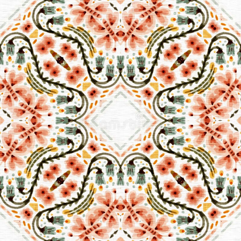 Boho Botanical Cottage Core Seamless Pattern. Trendy Decorative ...