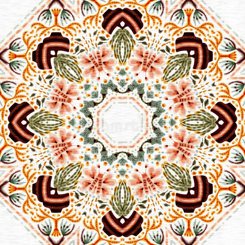 Boho Botanical Cottage Core Seamless Pattern. Trendy Decorative ...