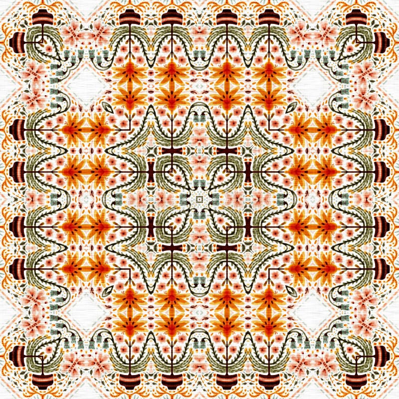 Boho Botanical Cottage Core Seamless Pattern. Trendy Decorative ...