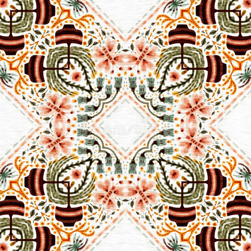 Boho Botanical Cottage Core Seamless Pattern. Trendy Decorative ...